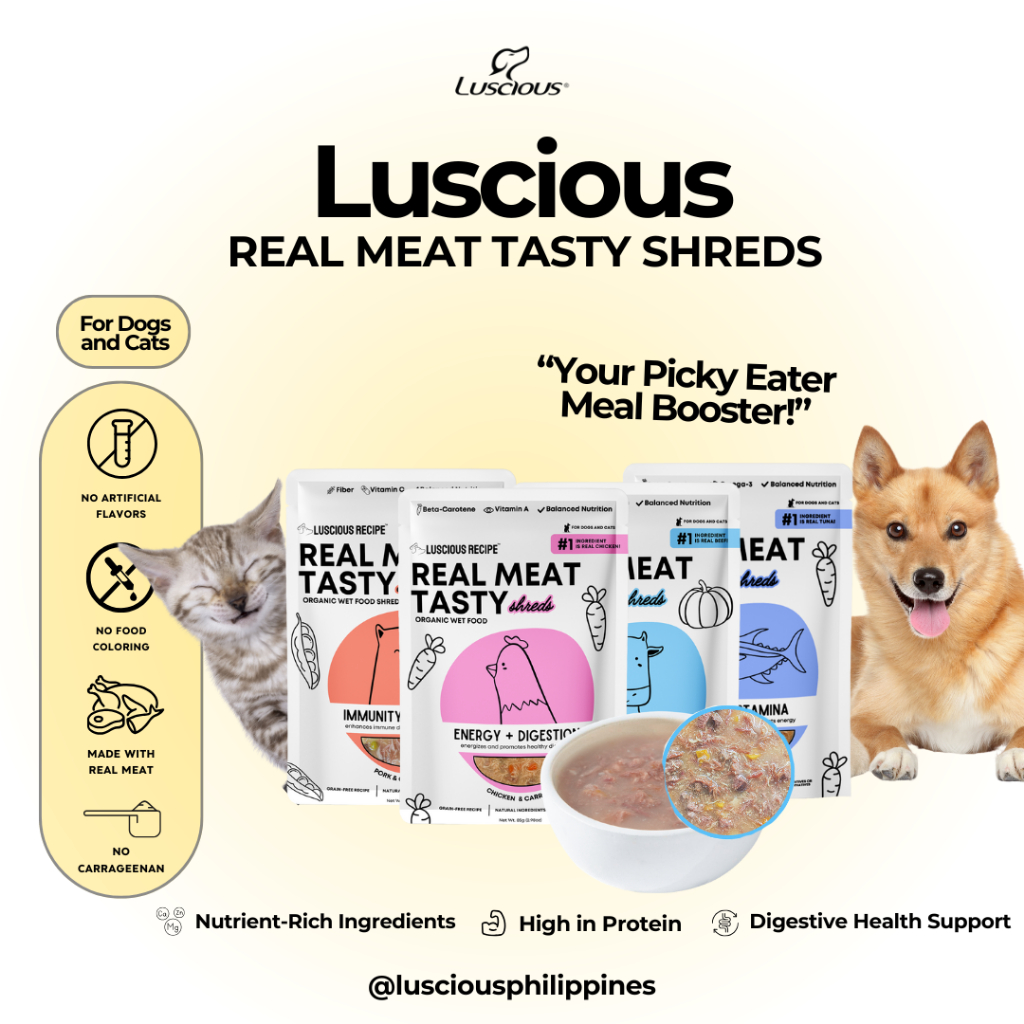 Luscious Recipe Real Meat Tasty Dog Wet Food Premium Cat Wet Food ...