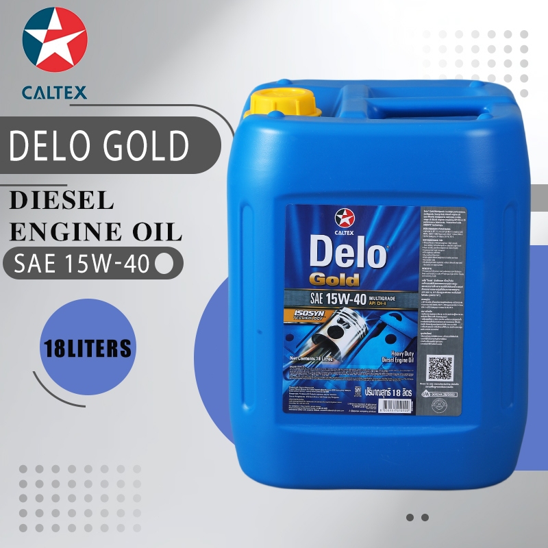 Caltex Delo Gold Ultra 18L SAE 15W-40 1gallon Multigrade Car sport ...