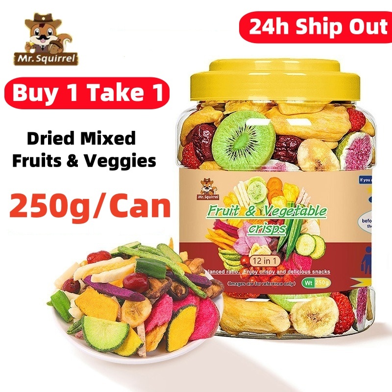Mr Squirrel 250g Vegetable Chips 12 in1 Dried Fruits and Vegetables ...