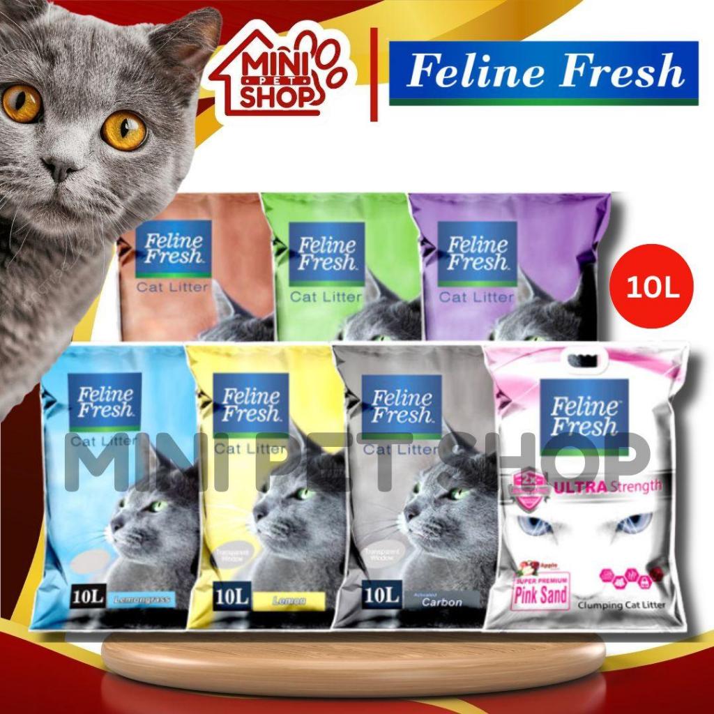 10L Feline Fresh Cat Litter All Stages Adult Kitten Dust Free High ...