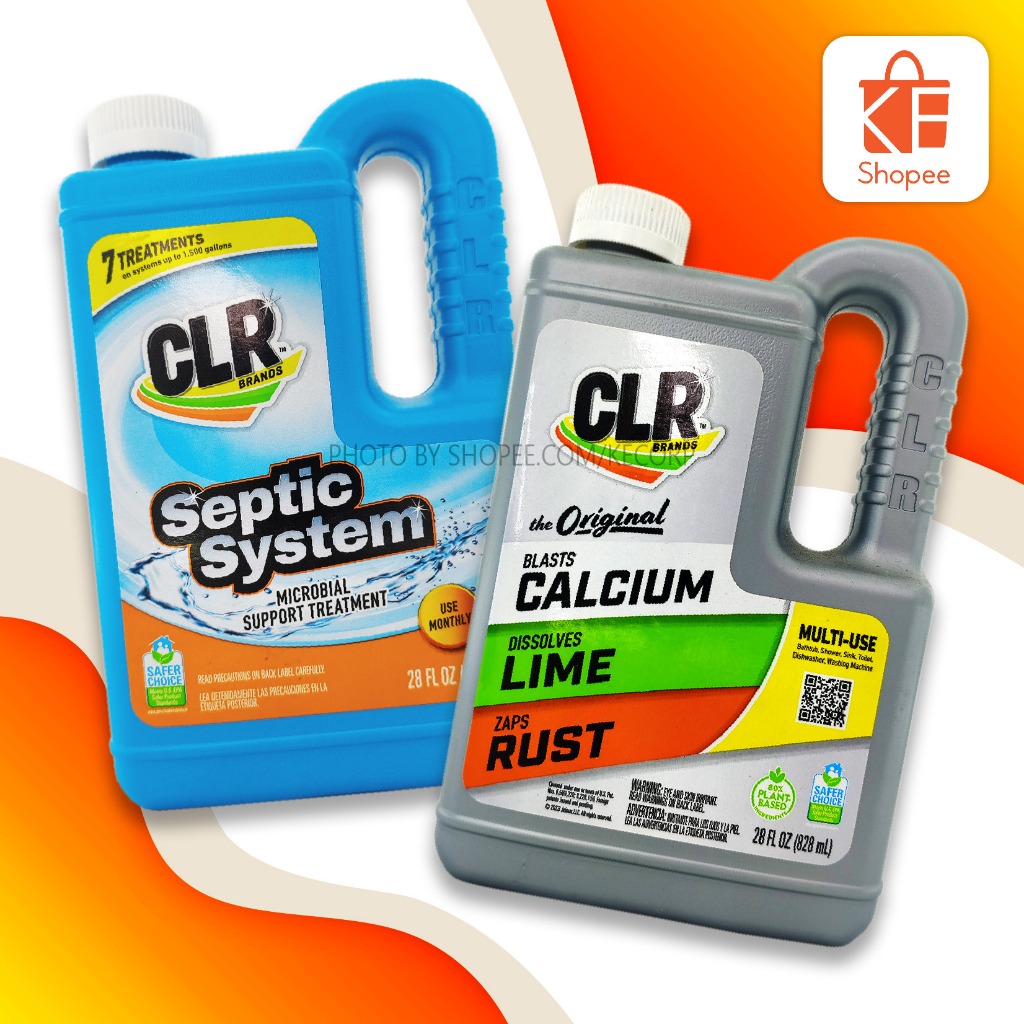 CLR Calcium, Lime & Rust Remover or CLR Septic System Treatment 28oz ...