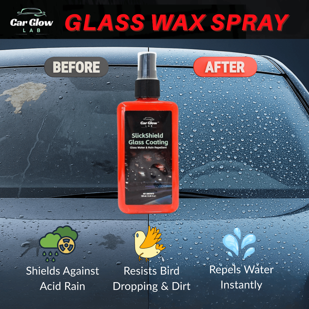 CGL Glass Wax Spray, Water Repellent Windshield, Car Side Mirror Wax ...