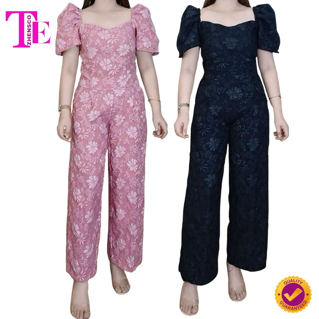 ZHENSCO Modern Puff Sleeve Smocking Back Filipiniana and Highwaisted ...