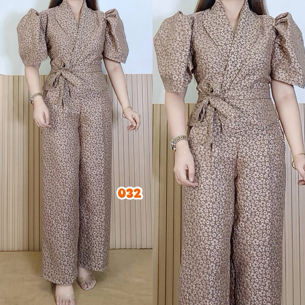 Filipiniana Modern terno pants ELEGANT/CLASSY coords | Shopee Philippines