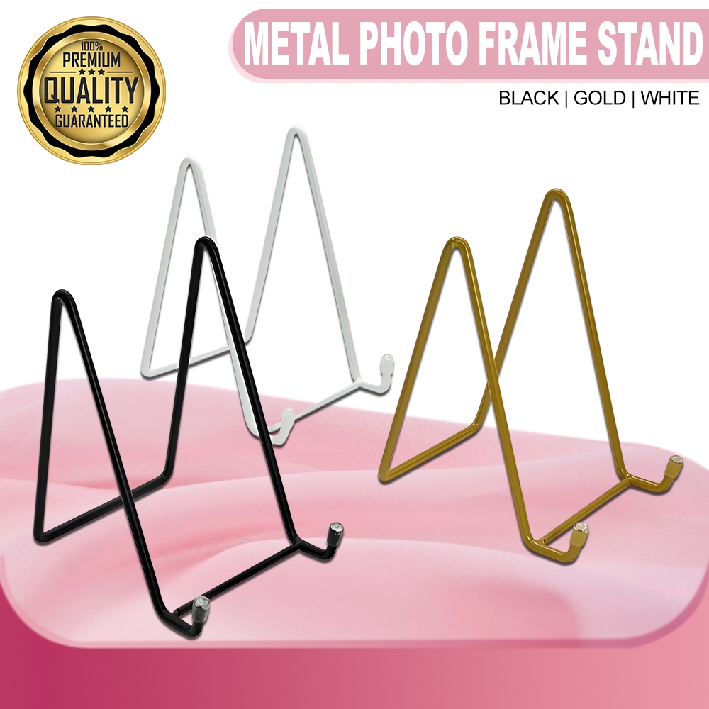 Metal Photo Frame Stand Display Stand Picture Holder Black / Gold ...