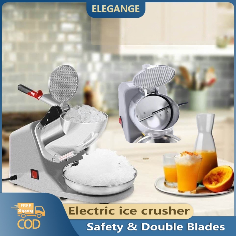 Electric Ice Crusher Heavy Duty Double Cutter Ice Smashing High ...