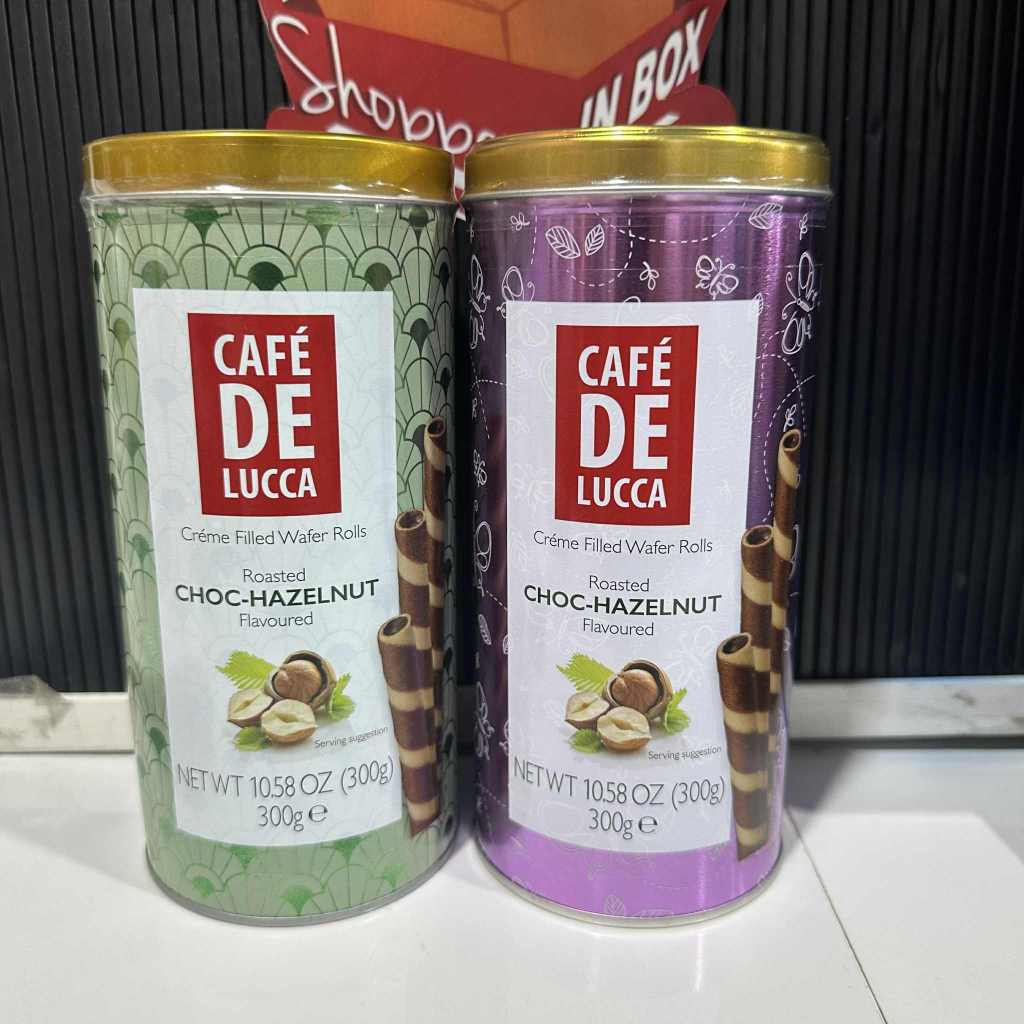 Cafe De Lucca Creme Filled Wafer Rolls 300g | Shopee Philippines