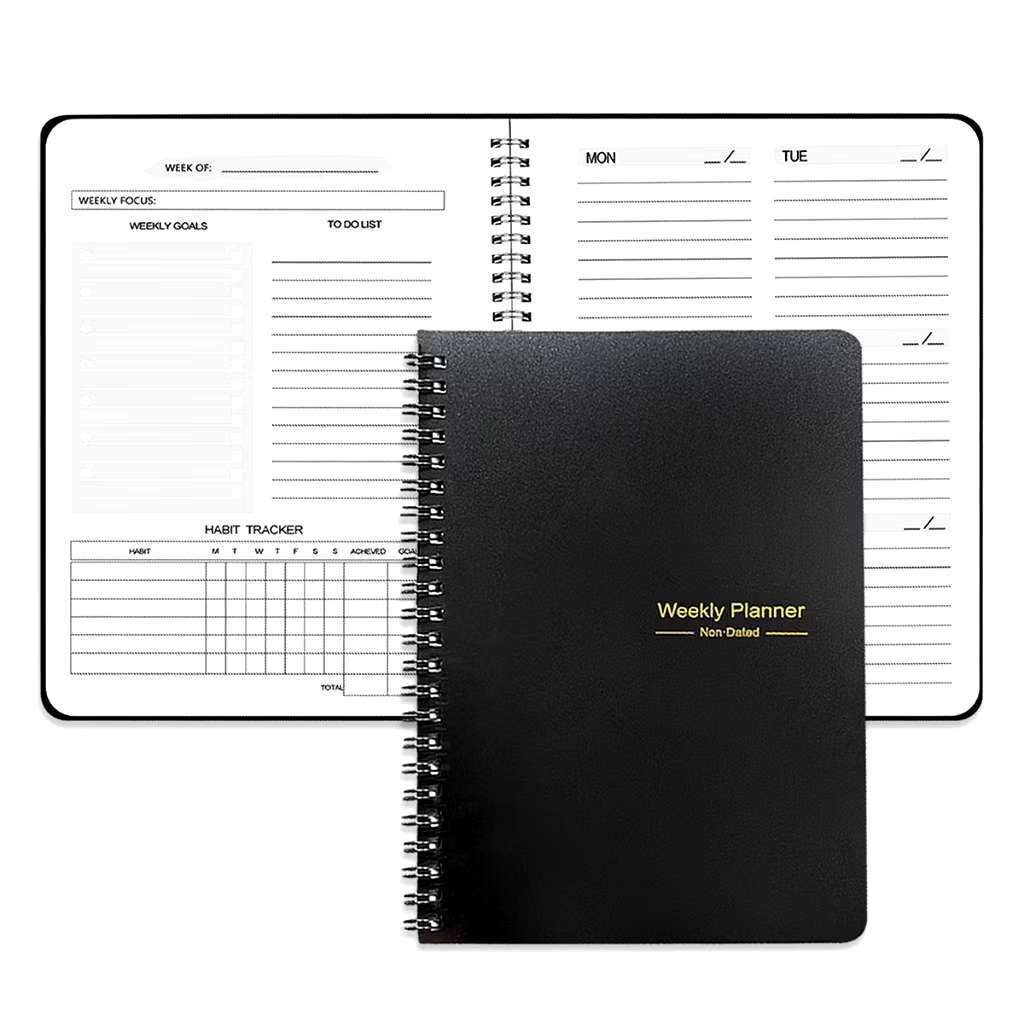 A5 Weekly Planner Paper Letter Diary For School Goal planner Agenda ...