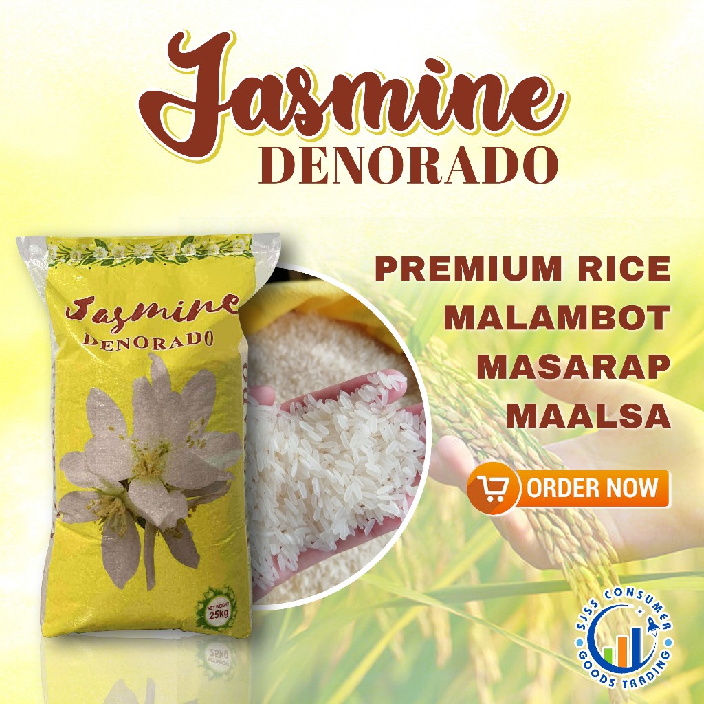Jasmine Denorado Local Rice 25 Kilo Aromatic Rice Malambot , Masarap at ...