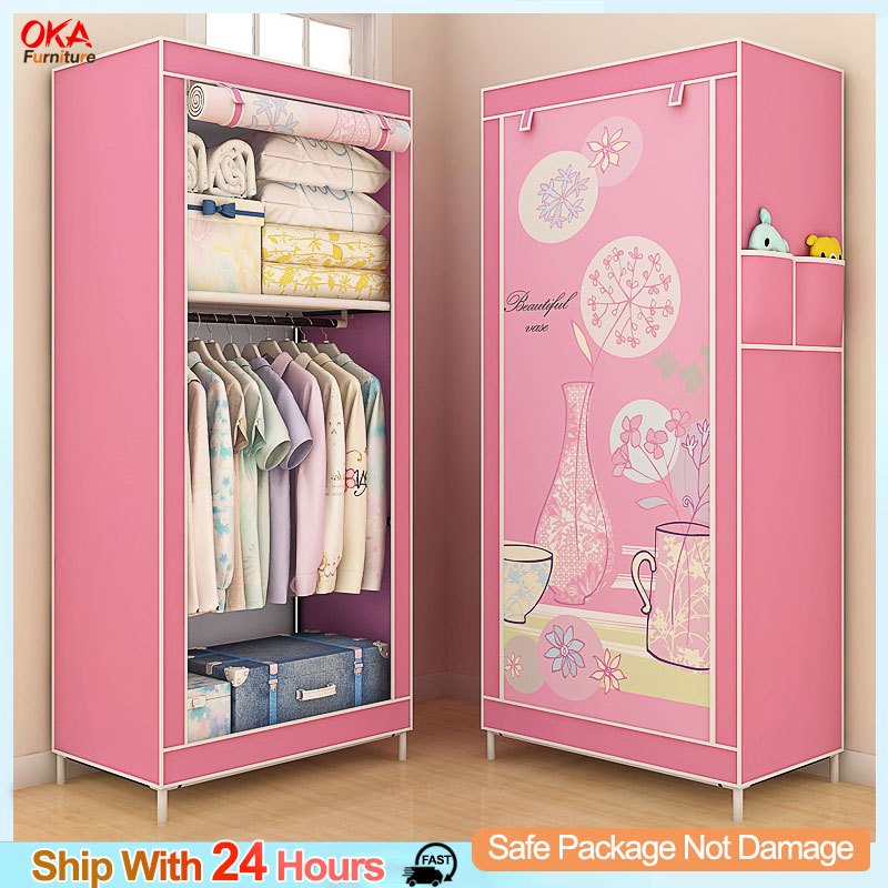 Large Size!!! Zipper Wardrobe New Fashion Closet Cabinet Good Quality ...