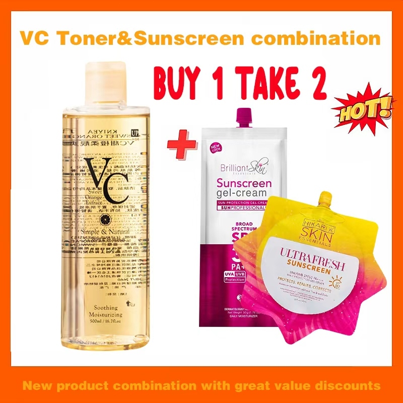 500ml Vitamin C Toner Beauty Whitening Essence Moisturizing Hydrating ...