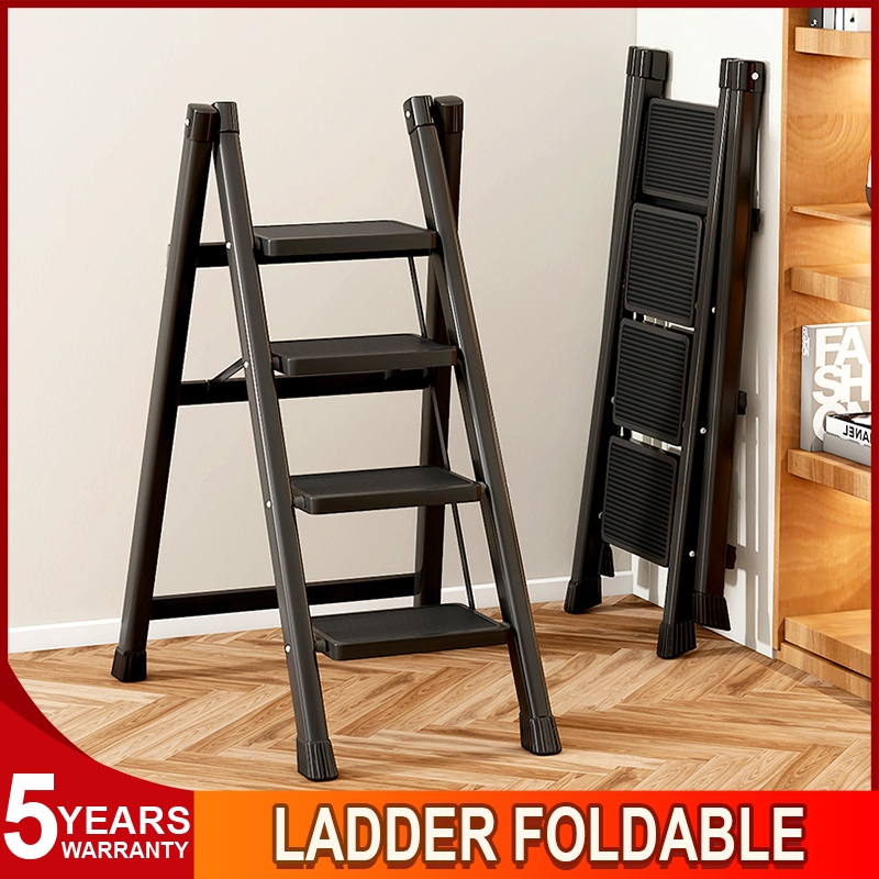 Eone Home New 3/4 Steps Ladder Foldable Carbon Steel Thicker Ladder ...