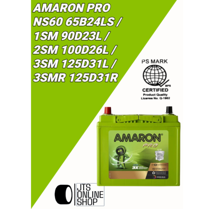 Amaron PRO / NS60 65B24LS / 1SM 90D23L / 2SM 100D26L / 3SM 125D31L ...