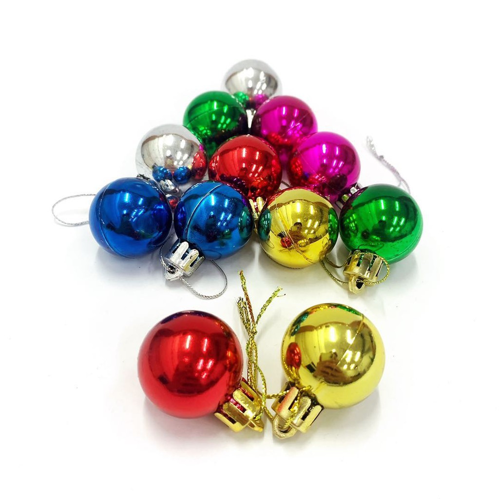 3CM\12PCS PER PACK Christmas Balls Christmas Tree Decorations Xmas ...