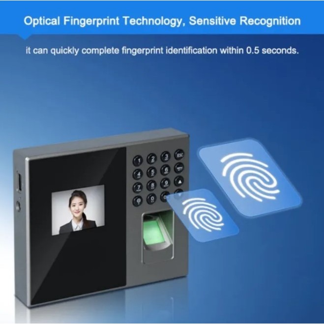 Time Recorder Biometric Finger Print Attendance Machine System ...