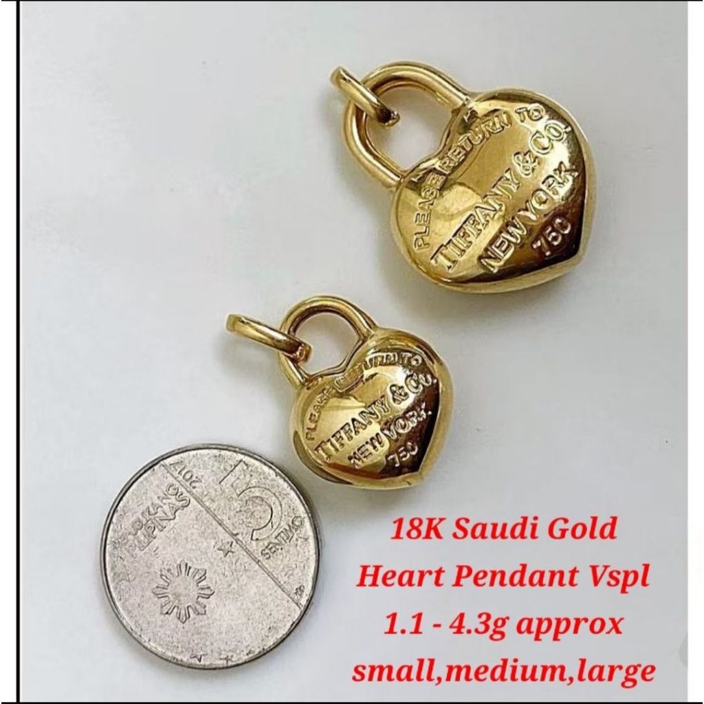18K Saudi Gold Pendant (VSPL) T&Co (nasasangla) | Shopee Philippines