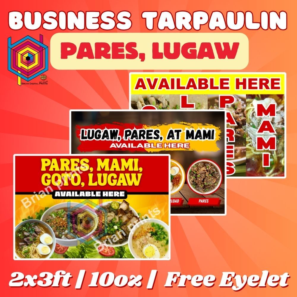 PARES LUGAW GOTO MAMI TARPAULIN 10OZ | Shopee Philippines
