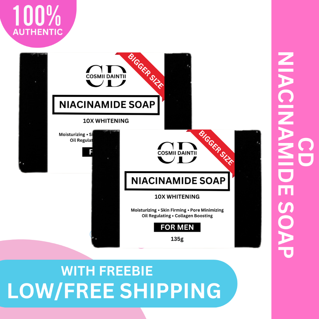 CD NIACINAMIDE SOAP FOR MEN 10X WHITENING SOAP Whitening All Skin Types ...