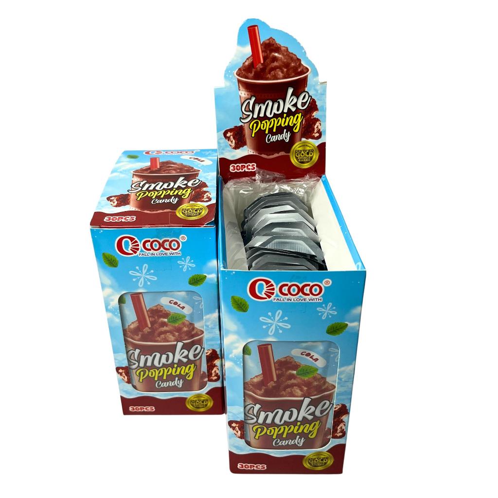 CoCo Smoke popping candy Absorbable jelly smoothie Three flavors-Strawberries/Grapes/Cola 30pcs ...