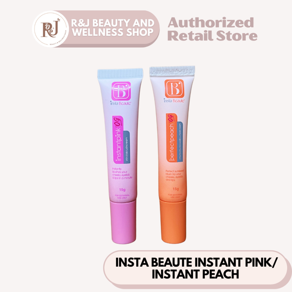 INSTABEAUTE Instapink Perfect Peach Blush On Cream 15g New Packaging ...