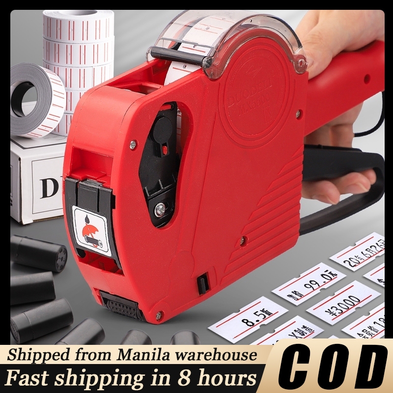 Labeling Machine Red Printer Plays Price Tag Machine Fully with ...