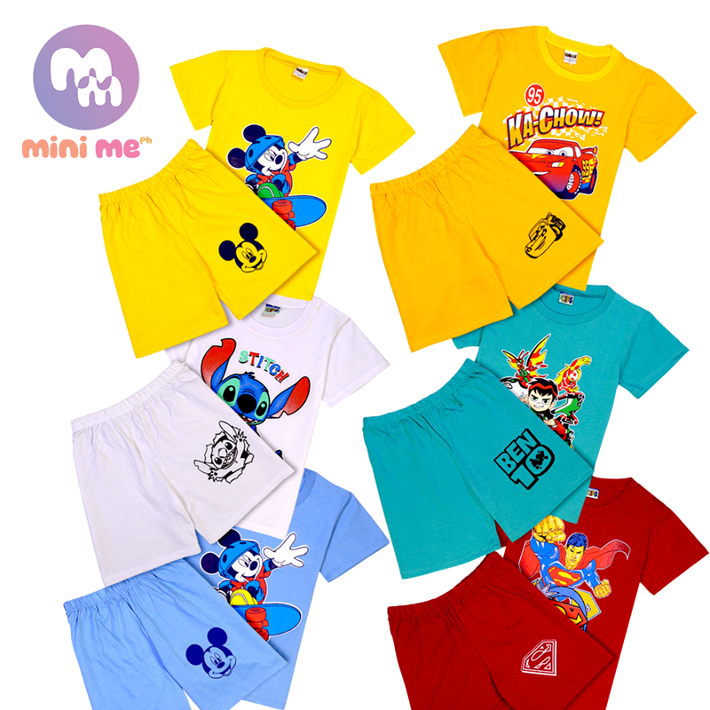 Daily wear Terno T-shirt & Short Cotton for Kids Boy Comfy 1-4 Yrs Old ...