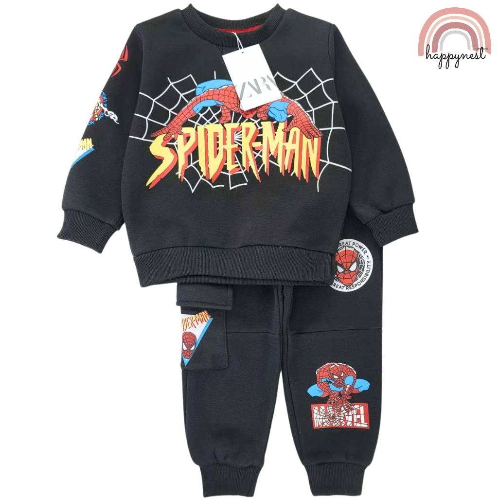 Spiderman Tracksuit Jogger Pants Terno Set Coord for Boys 2-8 Years Old ...