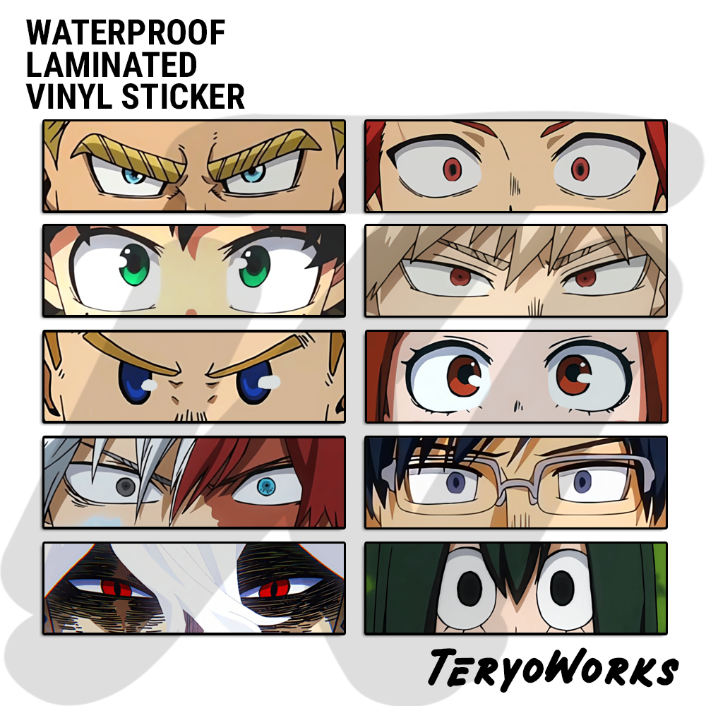 TeryoWorks: My Hero Academia - Anime (Eye Slap Sticker) | Shopee ...