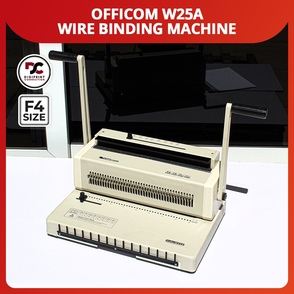 F4 Size Wire Binding Machine W25A Officom (Long | Legal) 210mm x 330mm Heavy Duty | Shopee ...