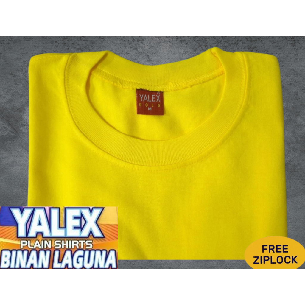 CANARY YELLOW - YALEX PLAIN TSHIRT ROUND NECK GOLD LABEL | with free ...