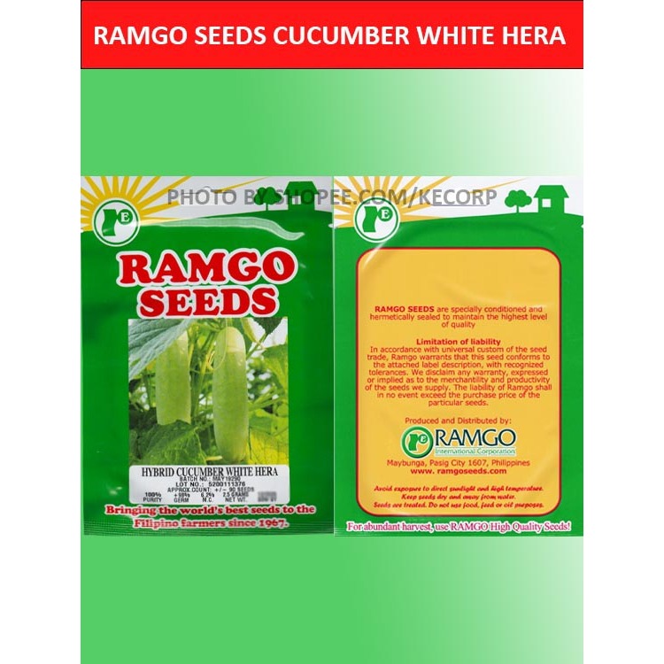 Ramgo RPD Hybrid Cucumber Hera Seeds 2.5grams KECORP_S1 | Shopee ...