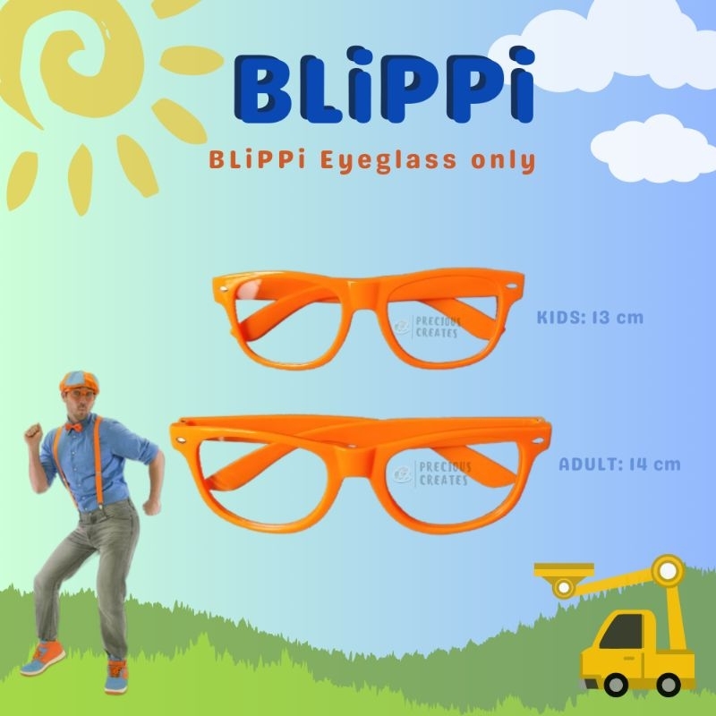 BLiPPi Theme Orange Kids & Adult Eye Glasses / Shades | Shopee Philippines