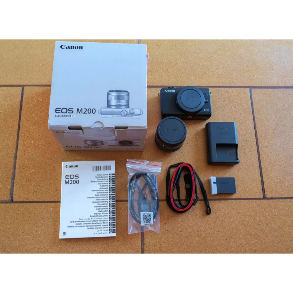 Canon EOS M200 Compact Mirrorless Camera Kit with EF-M 15-45mm IS STM ...