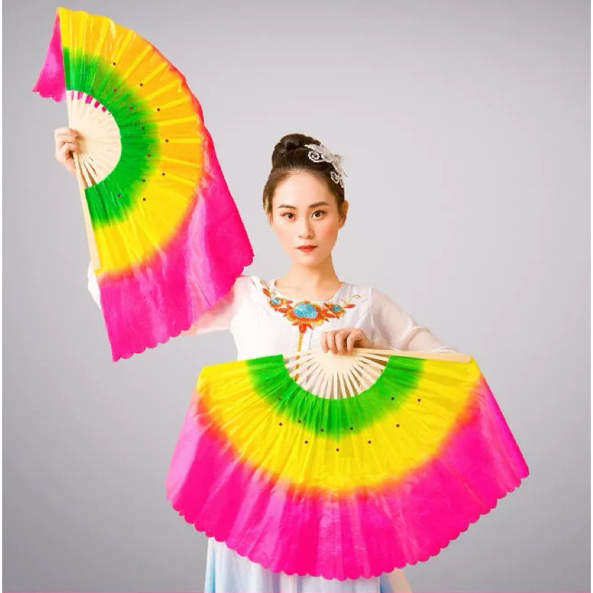 Long Fan extended fabric (dance props) Chinese Fan Dance Costume 31cm ...