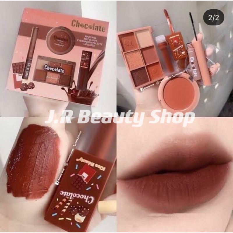 J&r Korea Beauty 4in1 Makeup Set Matte Lip Gloss & Matte Blush ...