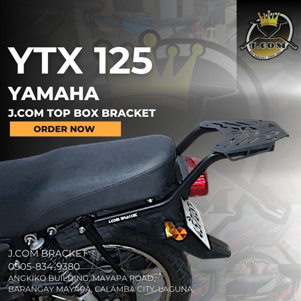 YAMAHA YTX 125 J.COM HEAVY DUTY TOP BOX BRACKET | Shopee Philippines