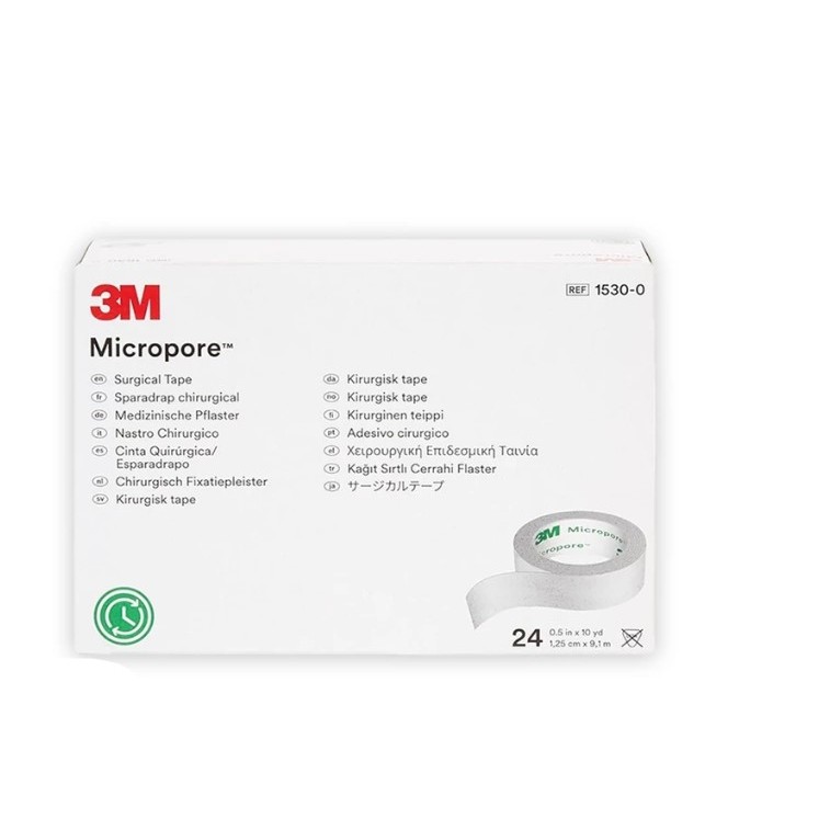 (MIX-J) 3M Micropore Medicl Tape - 1/2 inch (1box - 24pcs) | Shopee Philippines