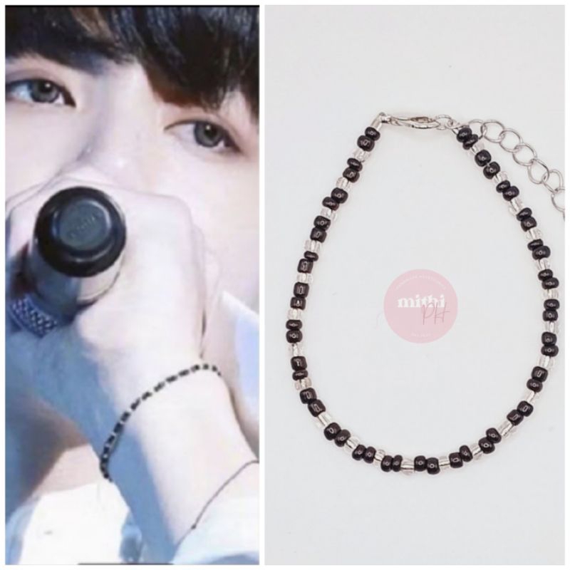 BTS Jungkook Inspired Beads Bracelet FREE PHOTOCARD