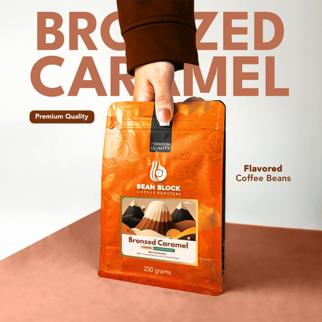 Bronzed Caramel Premium Flavored Coffee Beans - Bean Block- | Shopee ...