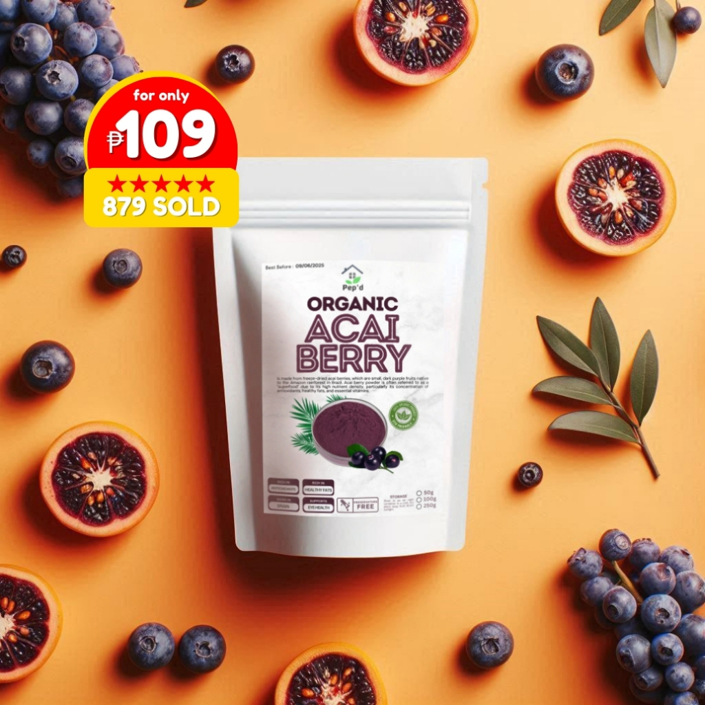 Acai Berry Powder 50g/100g/250g - Antioxidants Superfood | Shopee ...