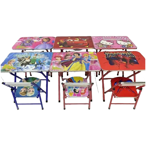 Foldable Kids Study Learning Table with Cartoon Character Table Desk ...