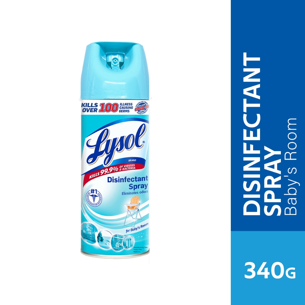 Lysol Antibacterial Disinfectant Spray Cleaner Baby's Room 340 G ...