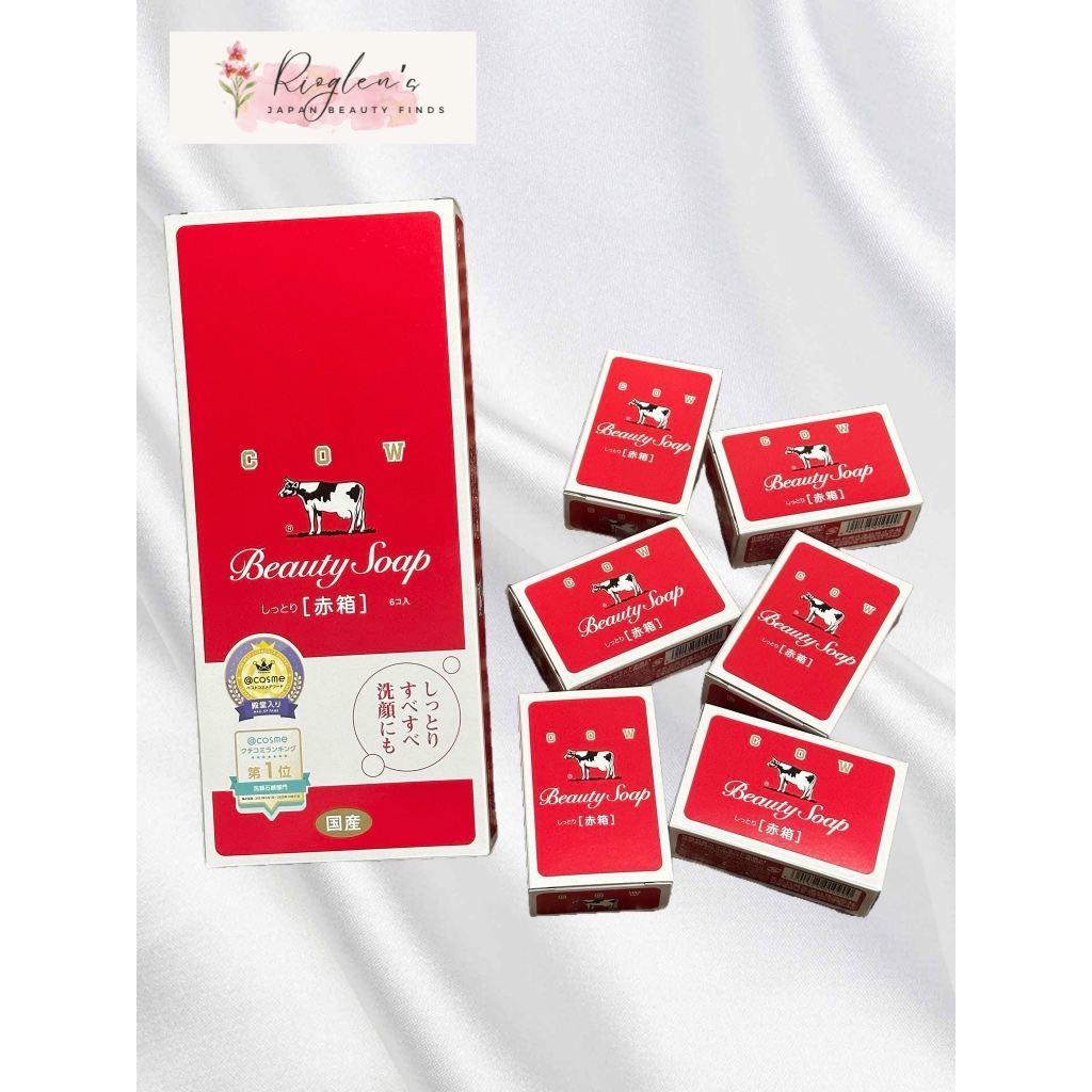Japan Cow Beauty Soap Red 6 bars (90g/pack) | Shopee Philippines