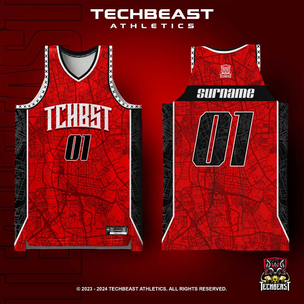 Techbeast Capital Basketball Jersey Full Sublimation ( CUSTOM NAME + NUMBER ) | Shopee Philippines