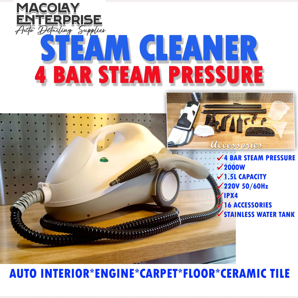 Steam Cleaner for Interior detailing, Engine cleaning , Multi use ...