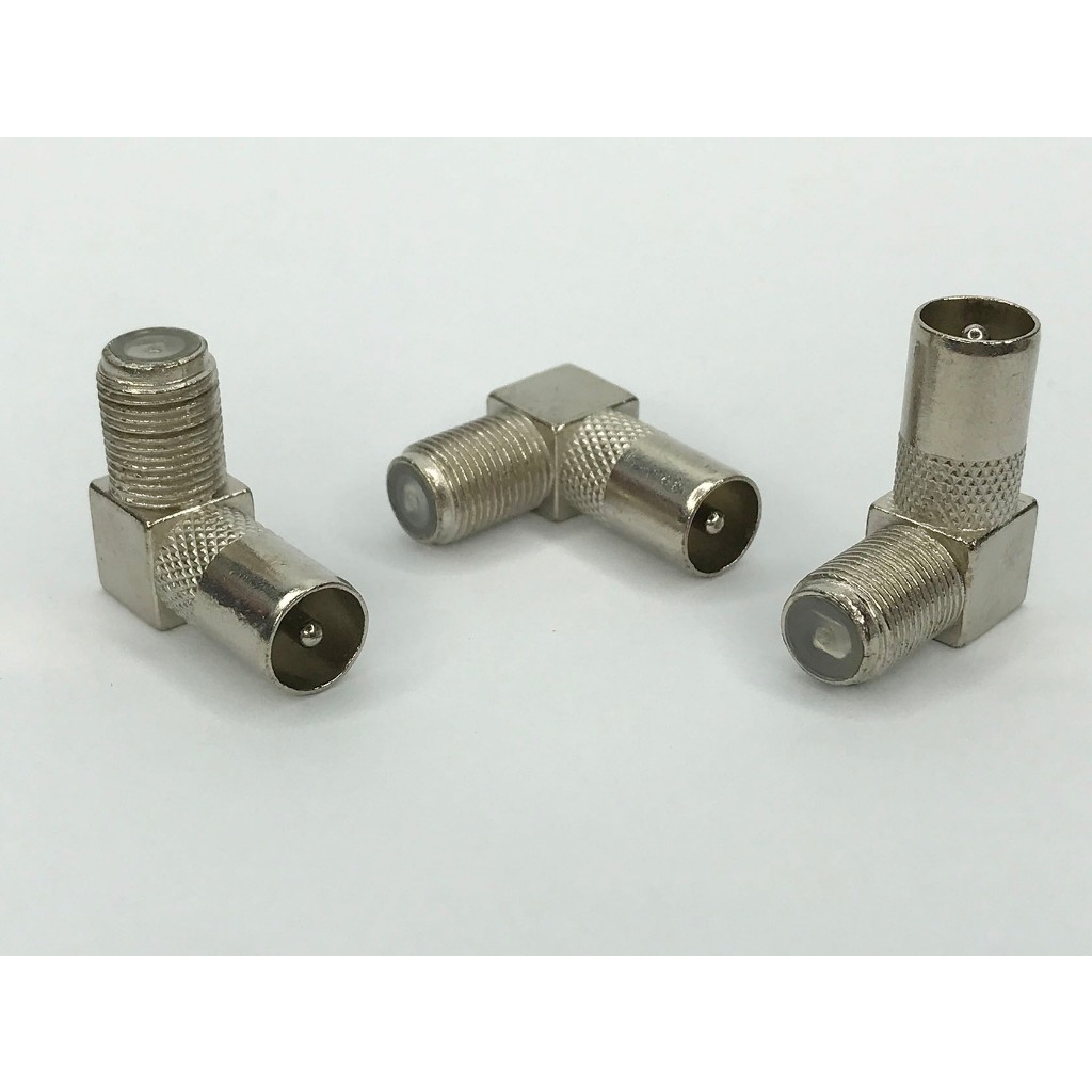 F Type Connector, FEMALE to MALE TV PAL COAX ANTENNA JACK RF AERIAL ...
