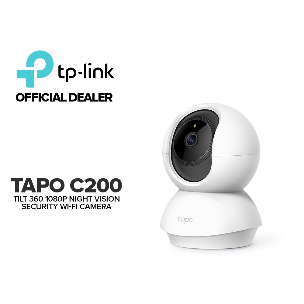 TP-Link Tapo C200 Pan / Tilt 360 1080p Night Vision Security Wi-Fi ...