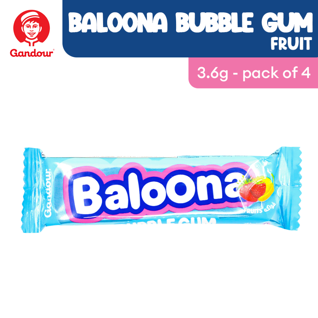 Baloona Bubble Gum Fruit 3.6g - 1 pack | Shopee Philippines