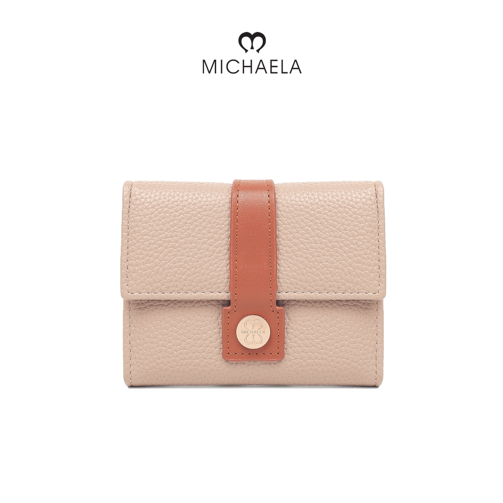 MICHAELA Minimalist Short Wallet 6 Card Slots Zip Coin Pocket Roomy for ...