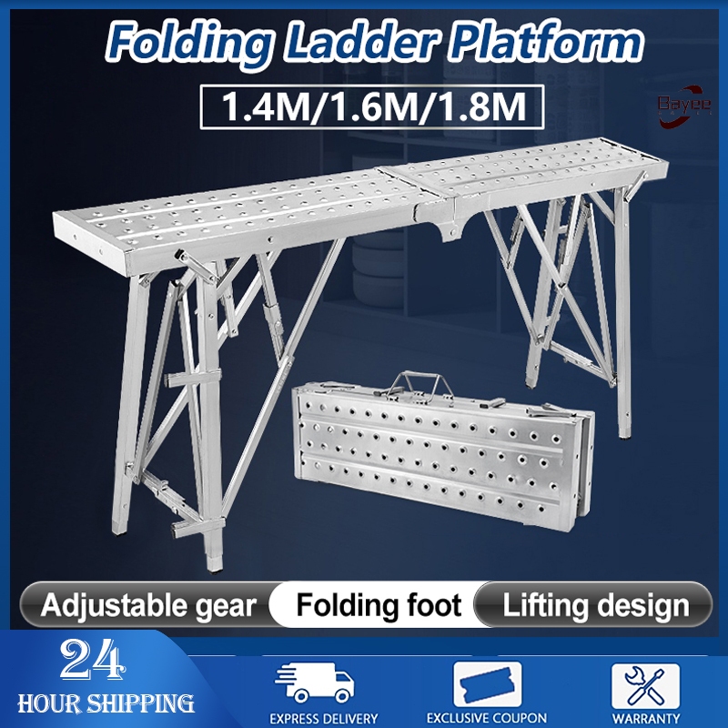 Portable Scaffolding Aluminum Ladder Folding Ladder Platform Mobile ...